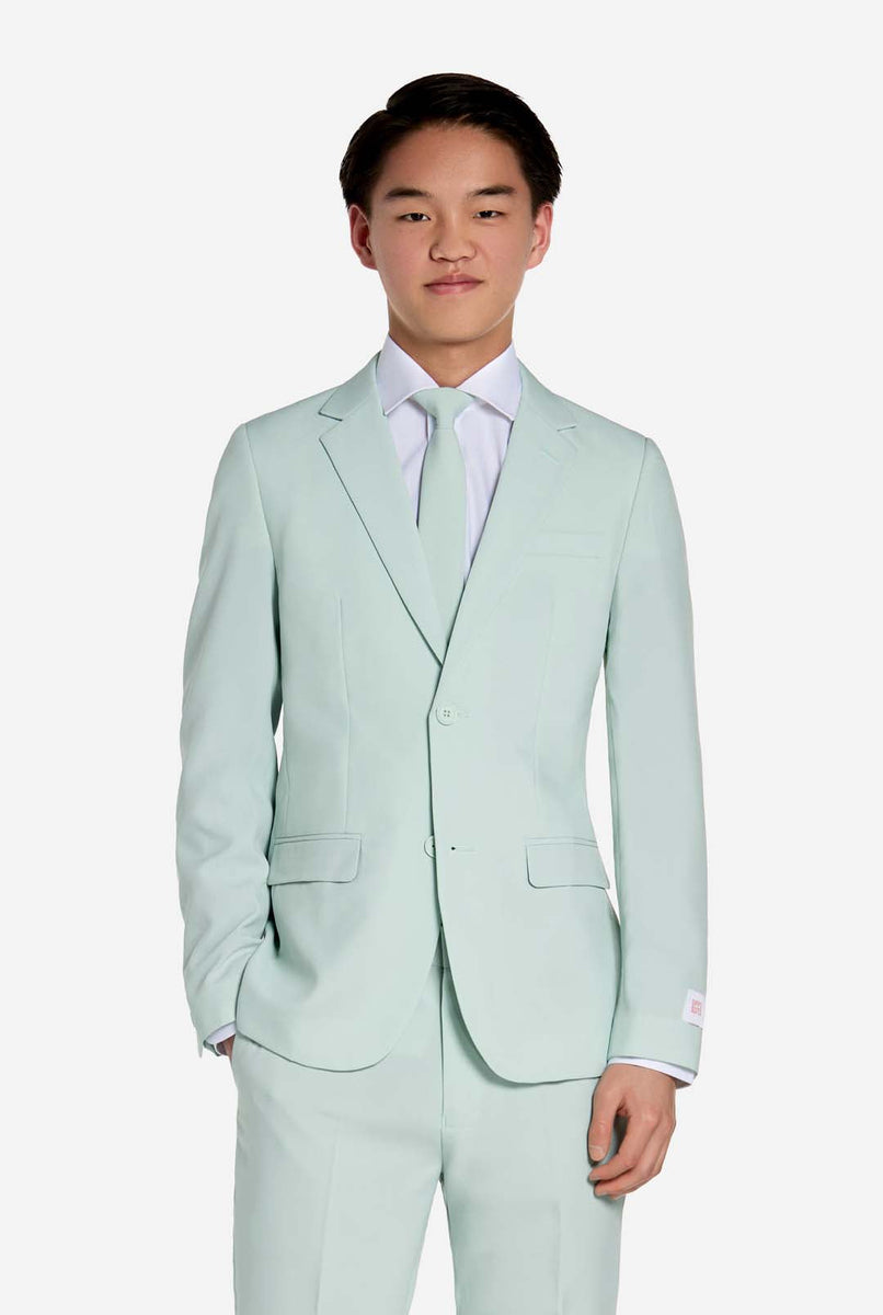 Magic Mint | Mint Green Teen Boys Suits Wedding | OppoSuits